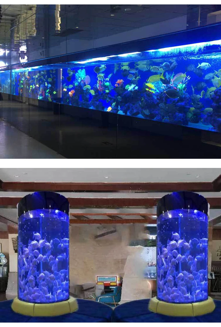 Aquarium Fish Tank White Aquariums & Accessories Acuario Bullet Screen ...