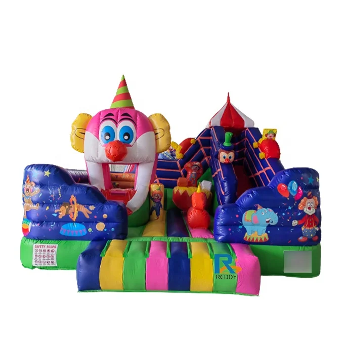 circus clown inflatable bouncy castle cheap jumping castles commercial ...