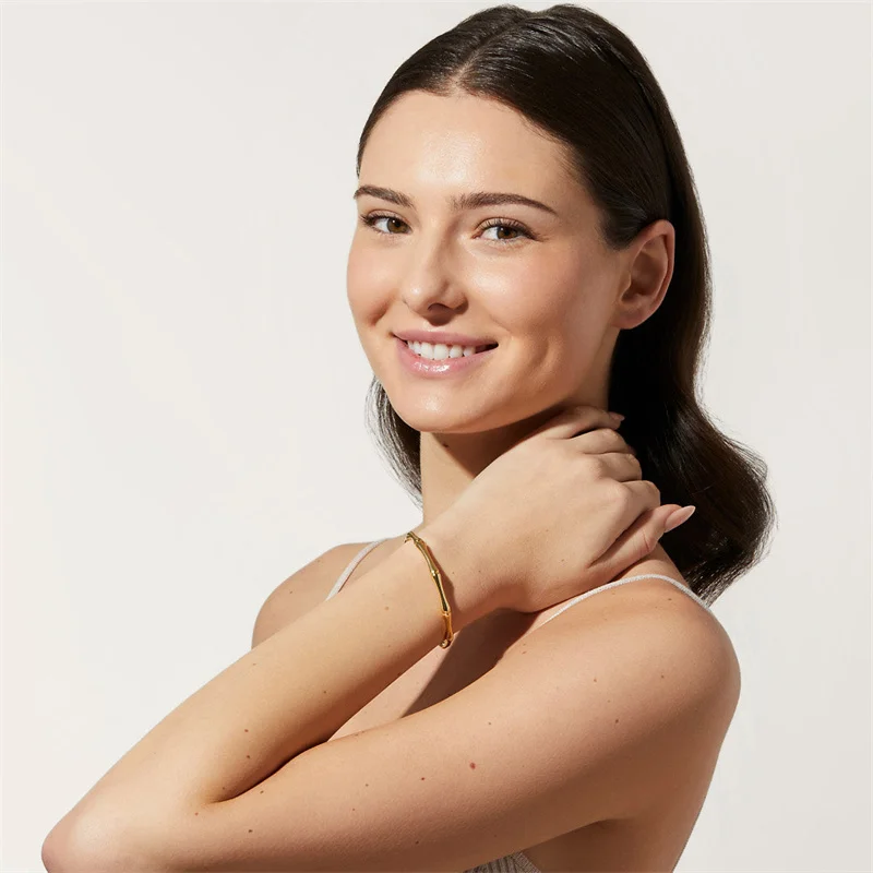 Minimalist INS 18K Gold Plated Stainless Steel Bracelet