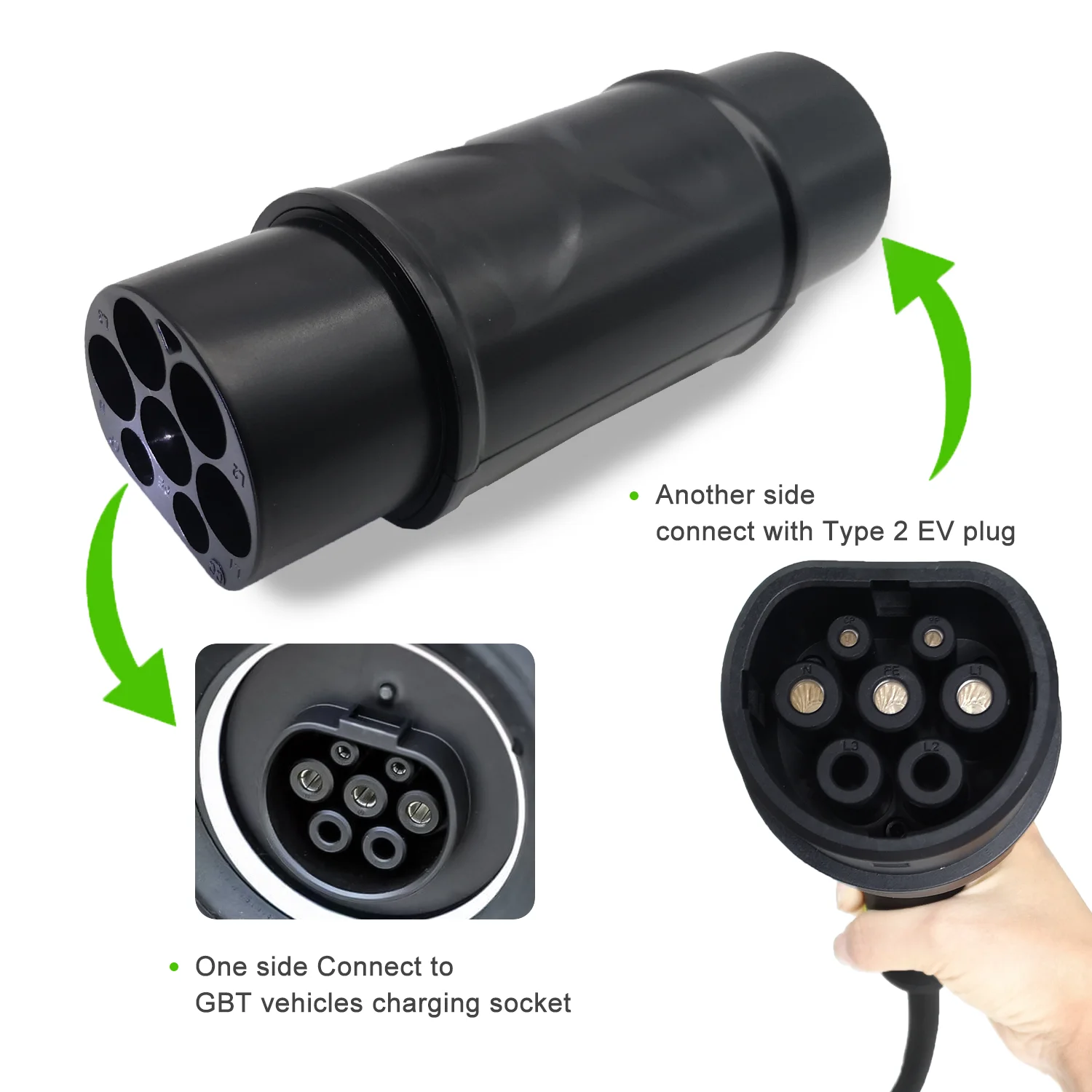 Electric Vehicle Charging Adapter EV Charger Connector Adapter Type 2 ...
