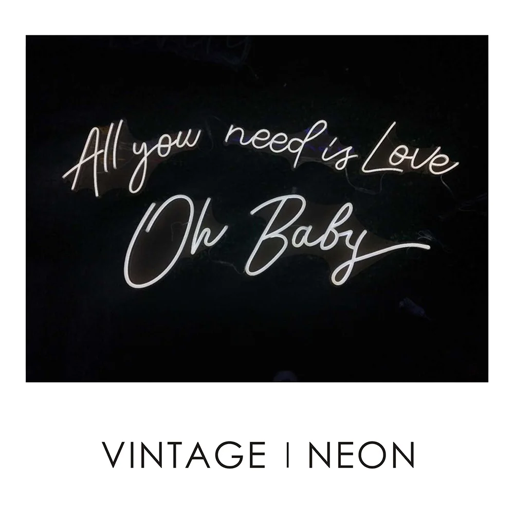 Oh Baby Letrero De Acrílico De Neón Por Encargo 12v Led Letrero De Luz ...