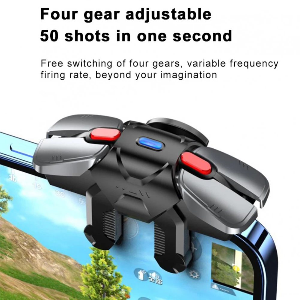 Pubg Trigger G22 Mini Mobile Phone Game Trigger Button Aim Shooting Gamepad Controller For Pubg ...