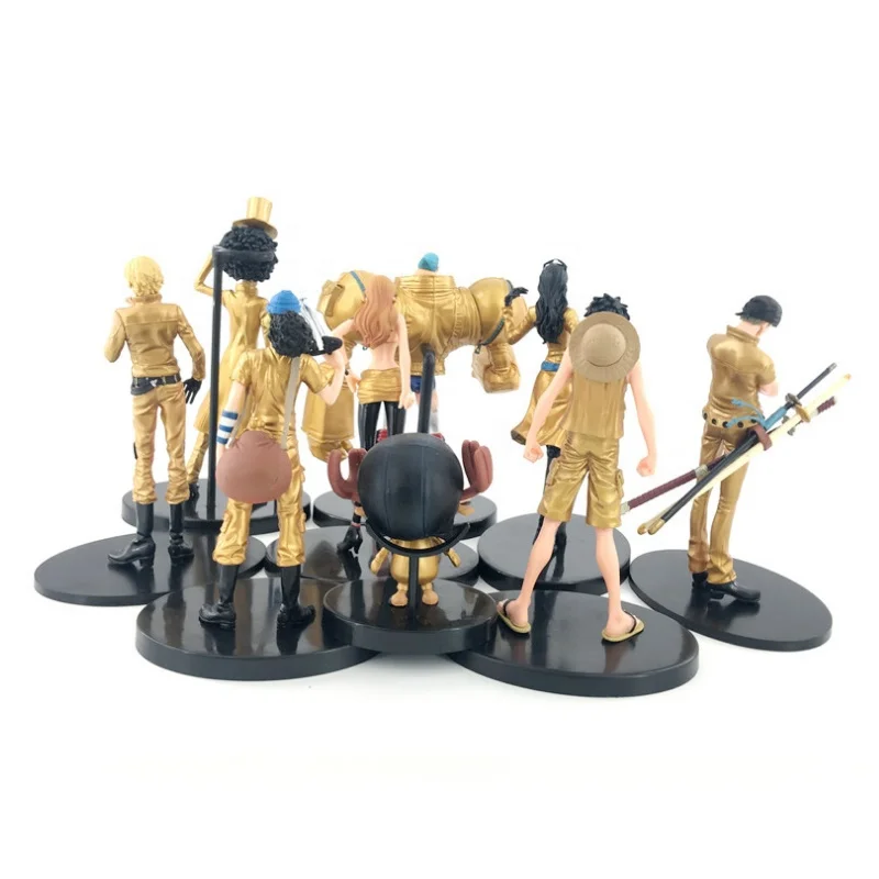 Japan Anime For 9 Style One Pieced Of Golden Luffy Tony Robin Nami Zoro ...