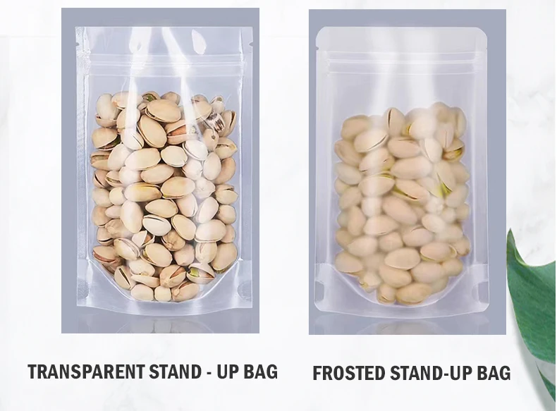 Resealable Ziplock Doypack - Clear Transparent Plastic Bag