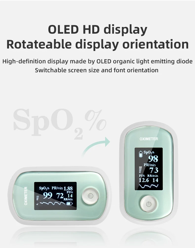 Narigmed RR Low Perfusion PI SpO2 PR 4bpm Blue Tooth Finger Clip Pulse Oximeter for Parkinson ...