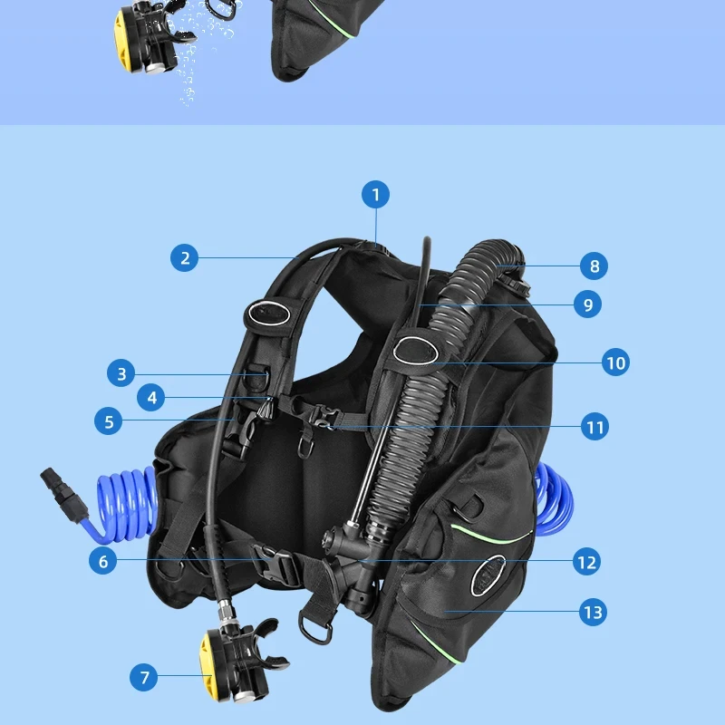 Standard Version Scuba Snorkel Hookah - 11 Meters Diving