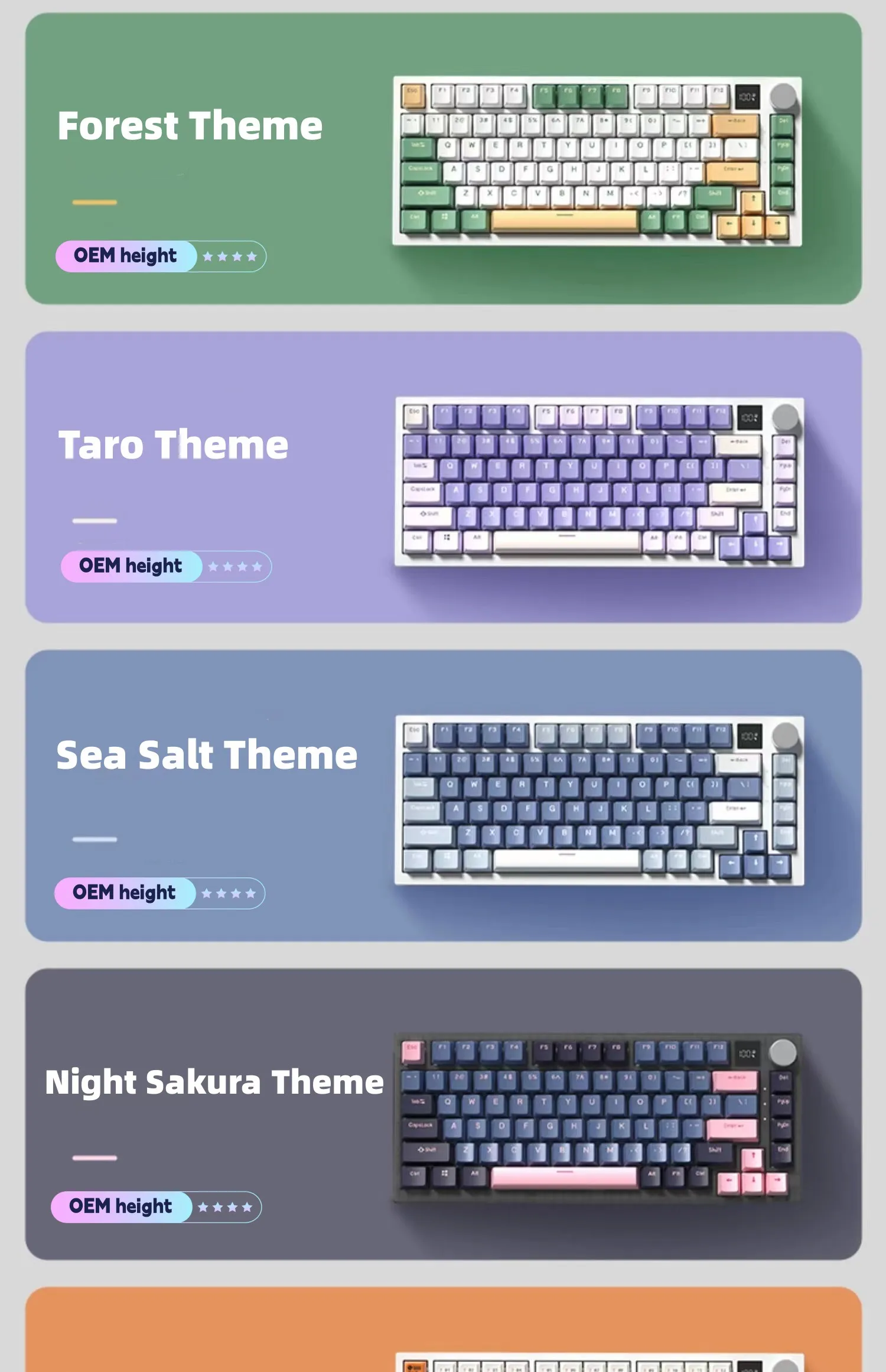 Gaming Keyboard OEM - 81 Key LED Backlit Mechanical Keyboard