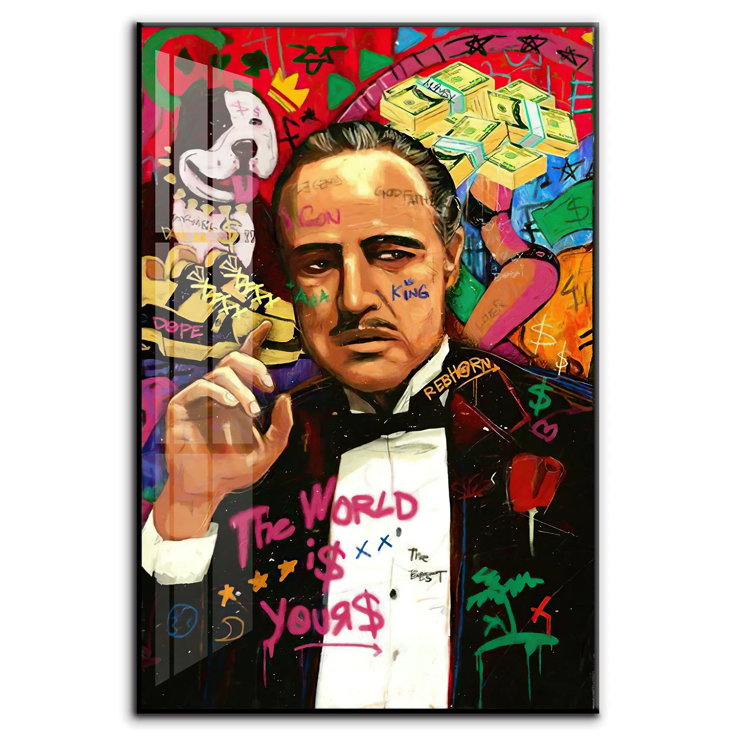 Pop Art Gangster Poster - Mafia and Mobster Godfather