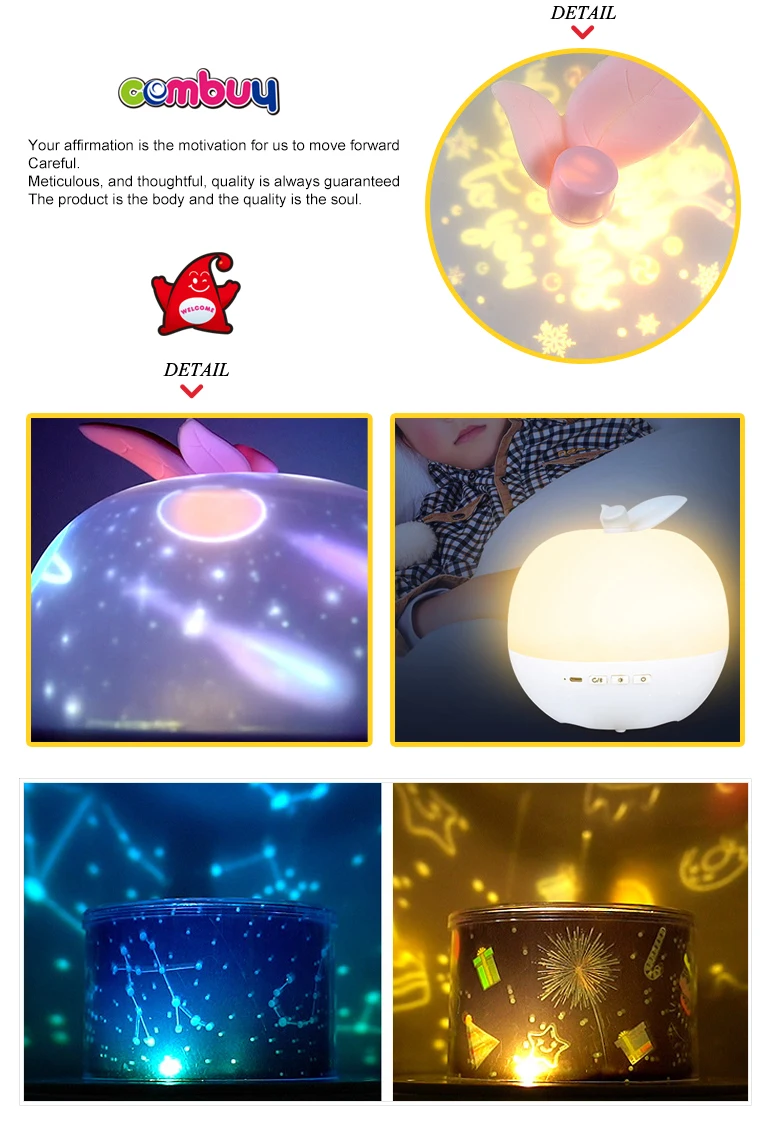 Projection Star Ceiling Kids Stuffed Animal Night Light Toy Lamp - Buy ...