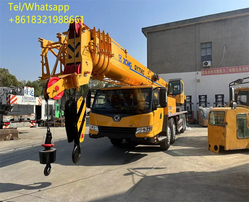 Truck Crane Xugong 75 Ton Qy75 Qy75k Qy75kc Used Hydraulic Lifting Mobile Crane Best Price Sale ...