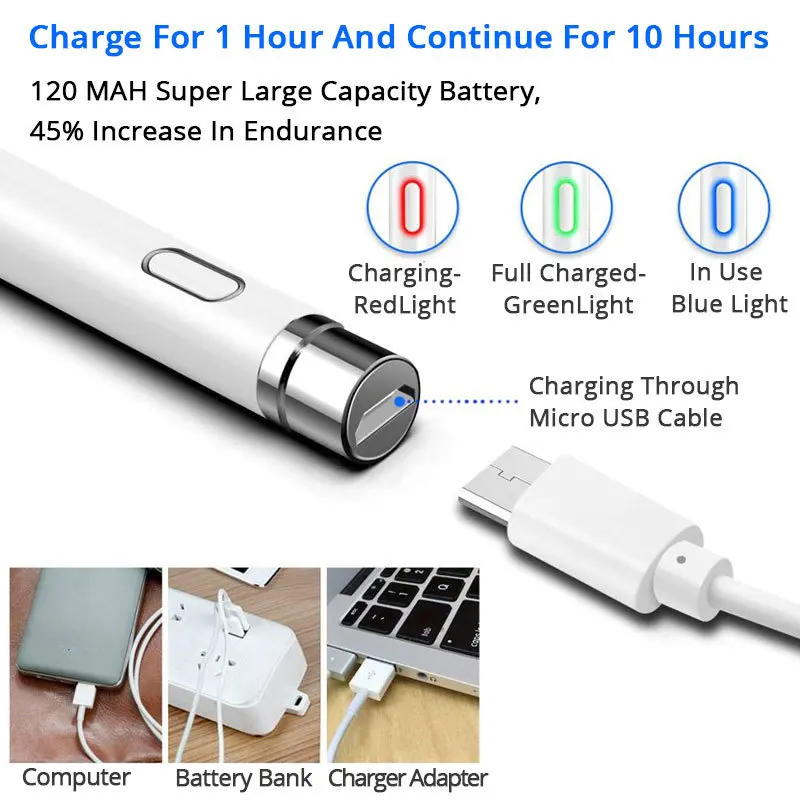 Fast charging stylus 15hs working time cheapest stylus pen battery ...