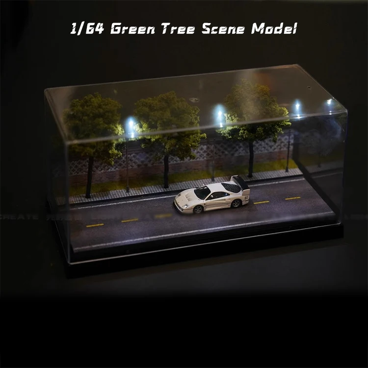 1/64 Scale Parking Lot Display Case Mini Diorama Model Car Storage ...