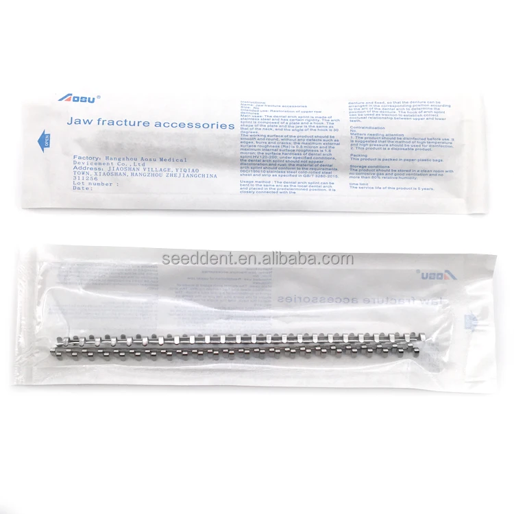 Dental Jaw Fracture Accessories Orthodontic Arch Splint - Buy ...
