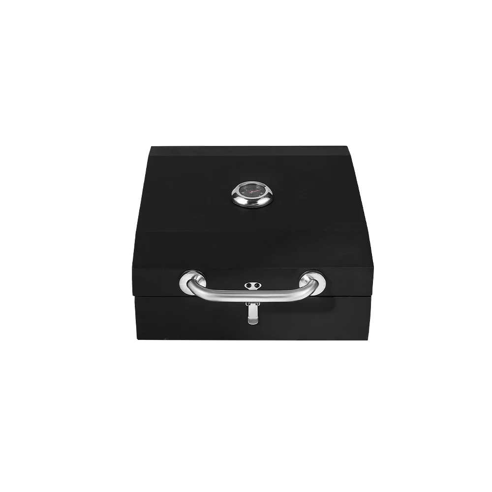 Portable And Durable Square Smoke Oven With Thermometer Bbq Grill Box ...