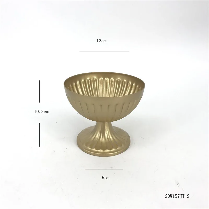 Gold Compote Bowl Vase - Perfect for Wedding Centerpieces