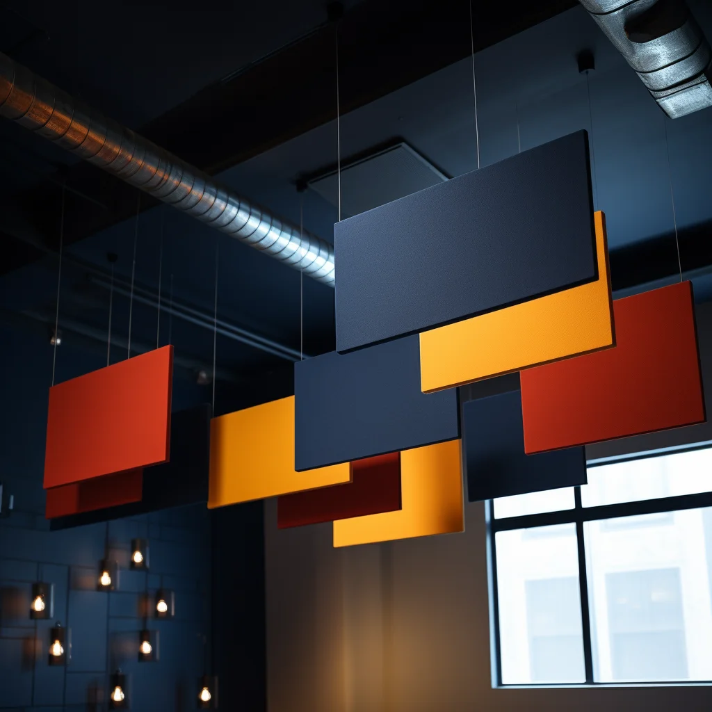 Customized Art Foam Space Ceiling Soundproofing Polyester Hanging ...