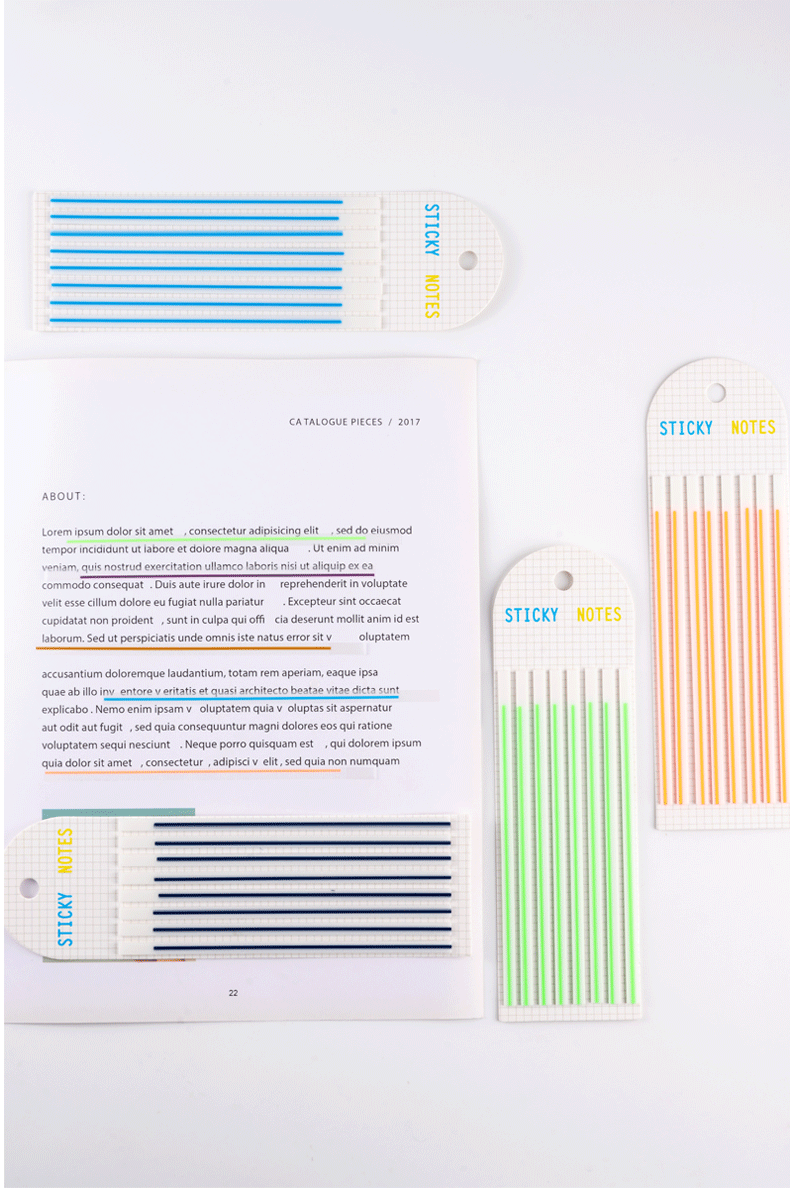 Thin Post It Notes - Creative and Transparent Sticky Memos