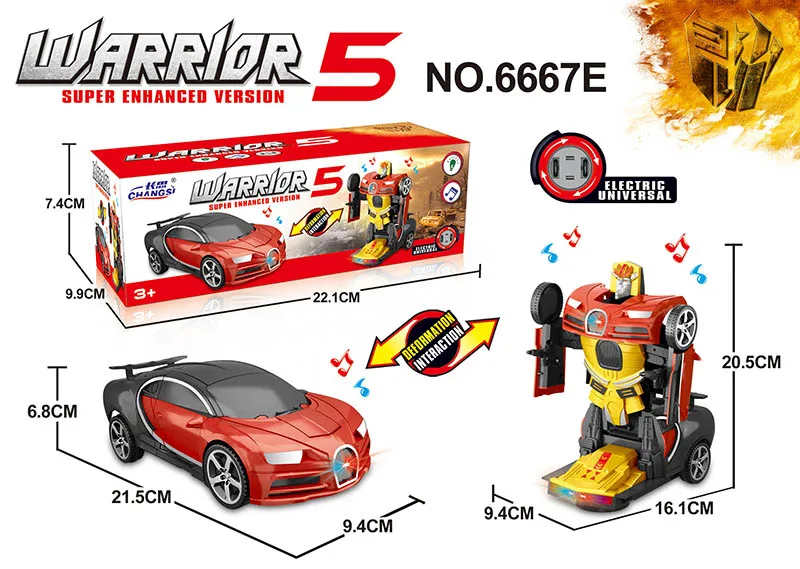 Toy Factory Manual Change Trans Smart Mini Deformation Toy Robot Car ...