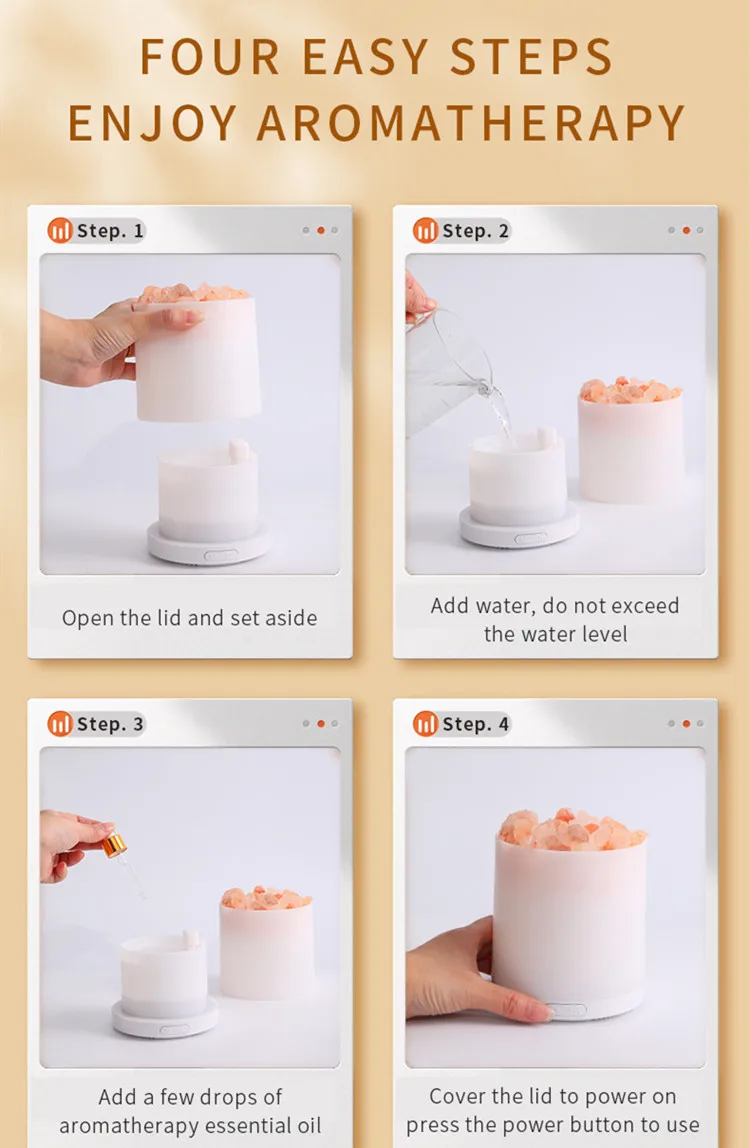 Himalayan Salt Lamp Diffusers Essential Oil Aromatherapy Mist ...