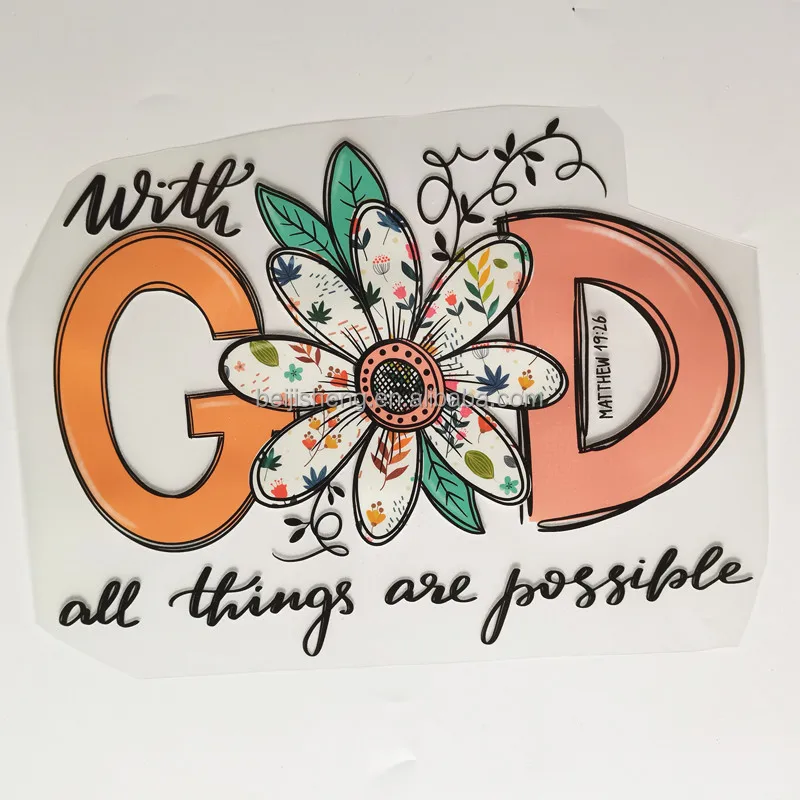 Religious DTF Dtf Transfers Plastisol Vinyl Film Custom Screen Printed Heat Transfer Designs for ...