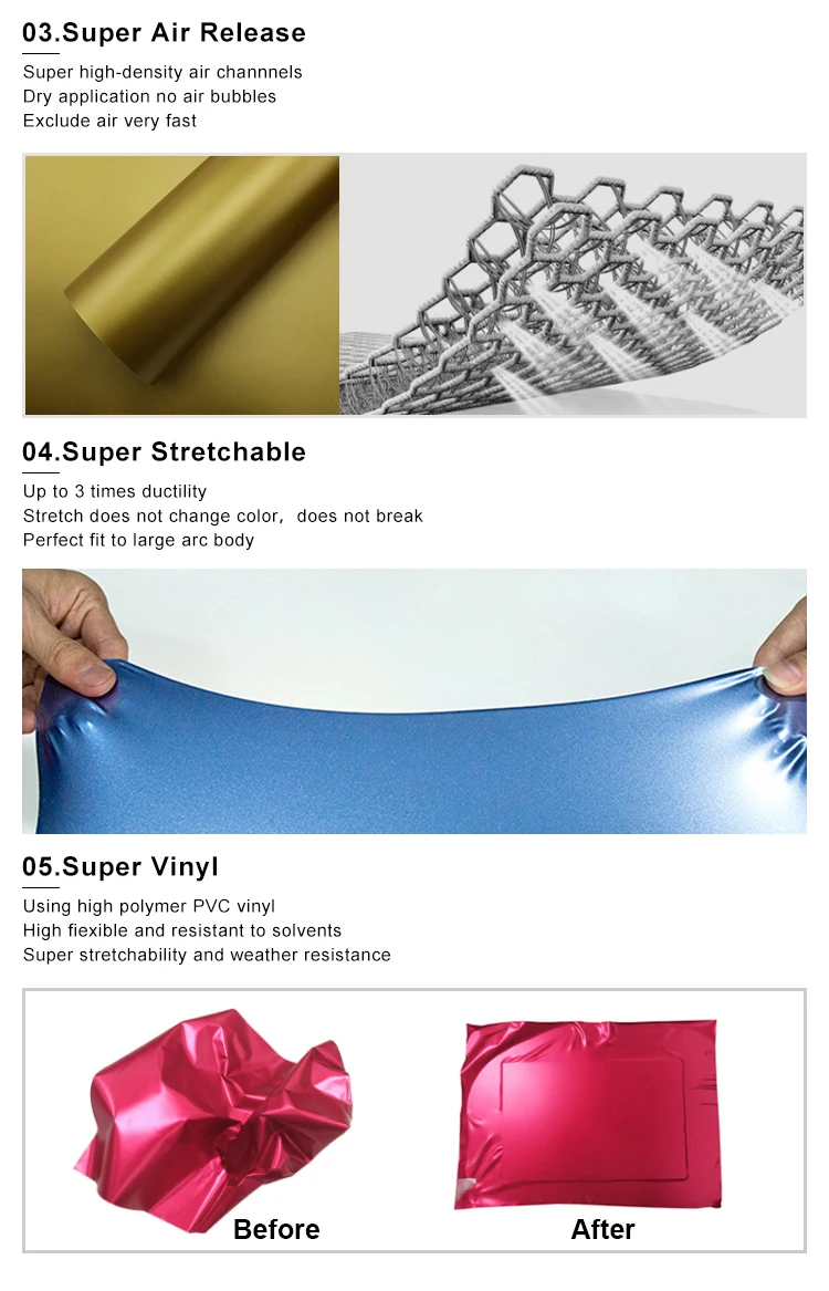 Colorful Car Color Changing Film With 1.52*18m For Vinyl Wrap Car Vinyl ...