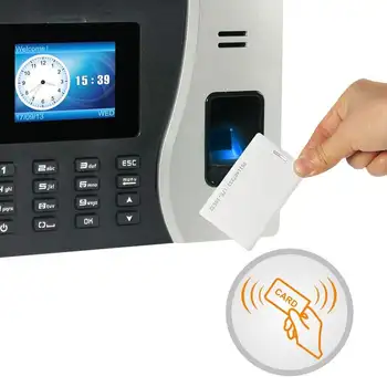 Wifi Web Usb Rfid Employee Punch Card Machine Multi-language ...