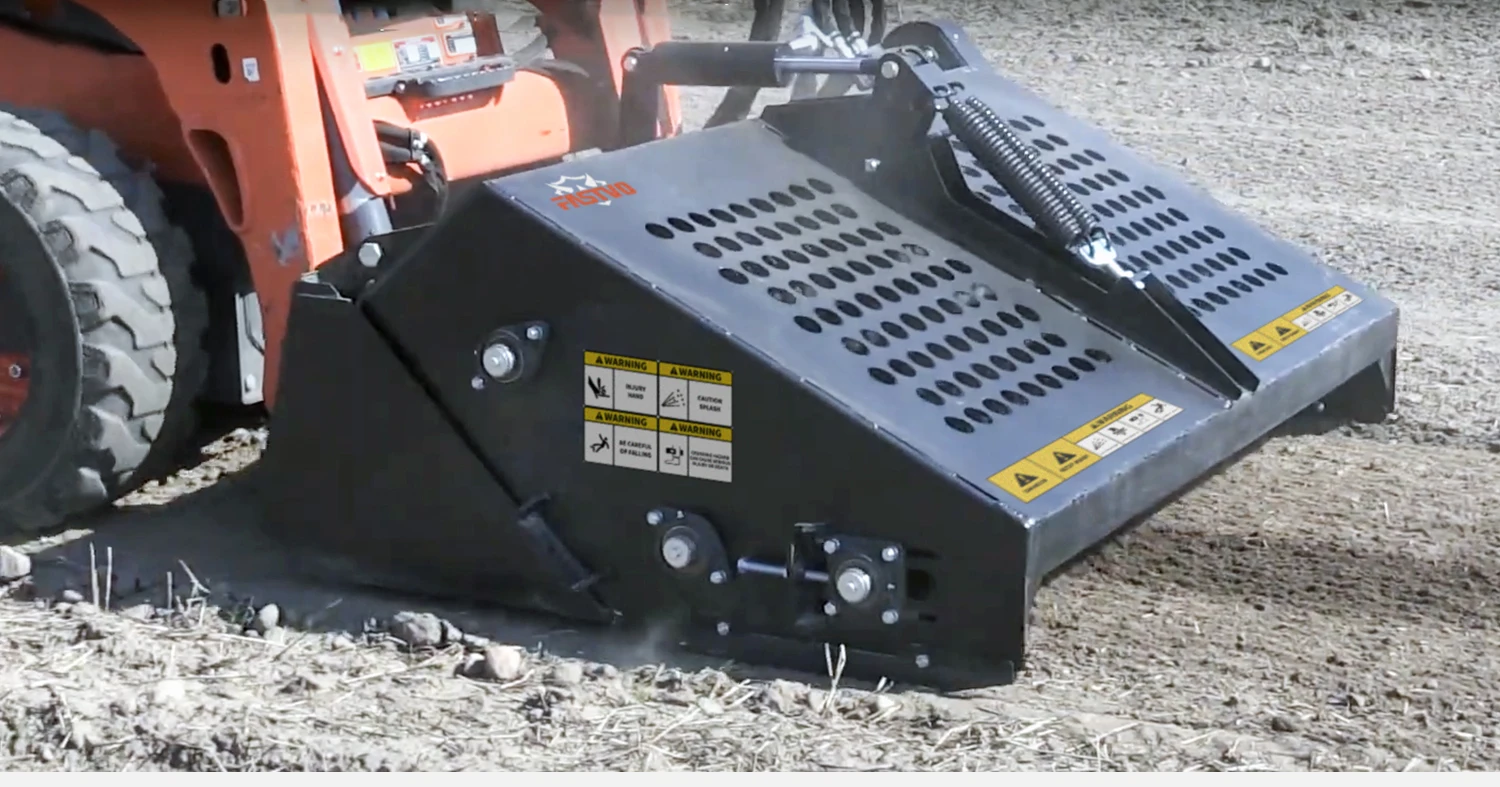 Skid Steer Landscape Rake Attachments - Power Rake Tools