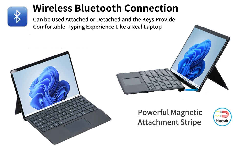 Surface Pro 8 Wireless Keyboard with Touchpad & Backlit
