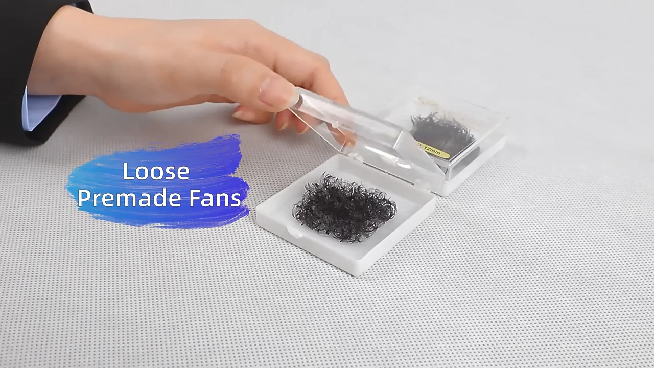 Sp Eyelash Promade Fans Korean Pbt Point Base Loose Premade Volume Fans ...