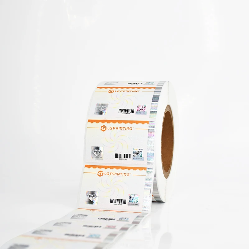 UV Logo Hologram Thermal Label Seal Sticker for Brand Protection