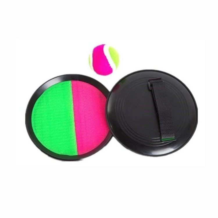 Kids Playing Sticky Target Ball Self Stick Toss And Sport Catch Ball ...