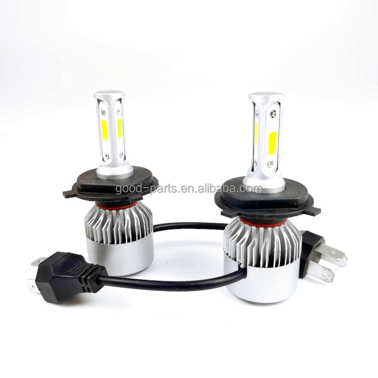 High Performance H4 36W 4000LM DC9-32V COB Chips 6000-6500K LED Light Car Led Headlight Bulbs ...