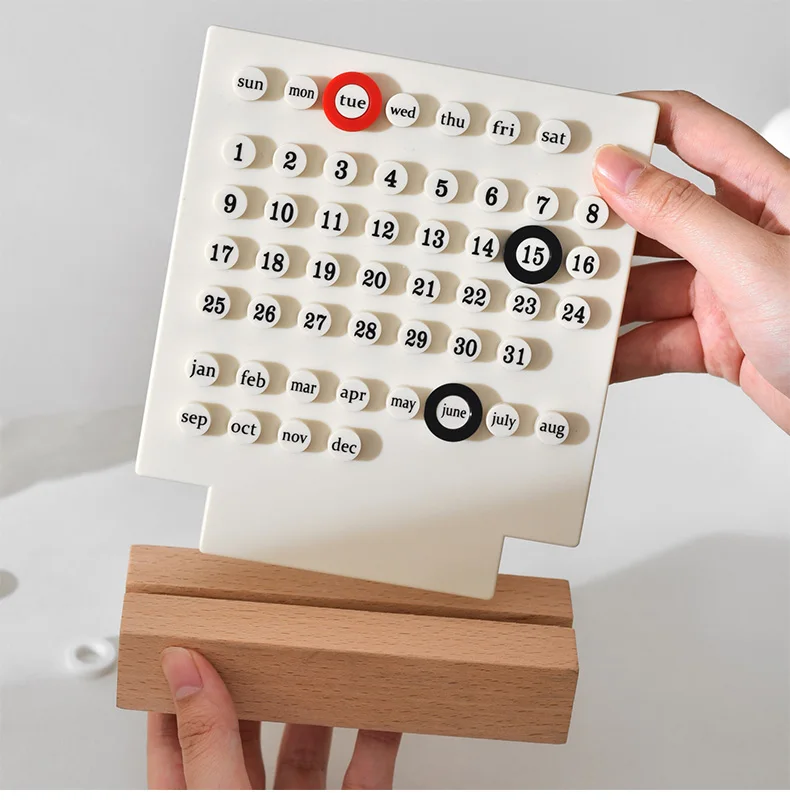 Kawaii Perpetual Calendar - Cute & Creative Desk Ornament