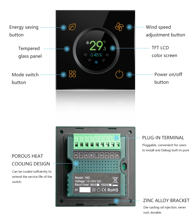 Smart Thermostat - 12V/24V Adjustable Temperature Control