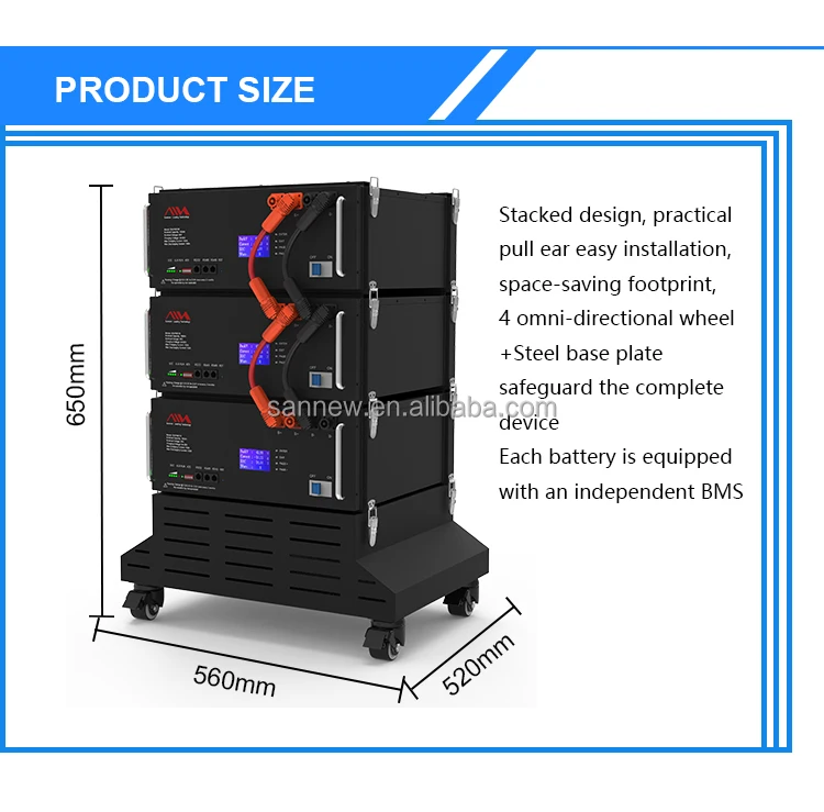 Sunnew Stacked Lithium Ion Energy Storage System 3kw 5kw 10kw ...