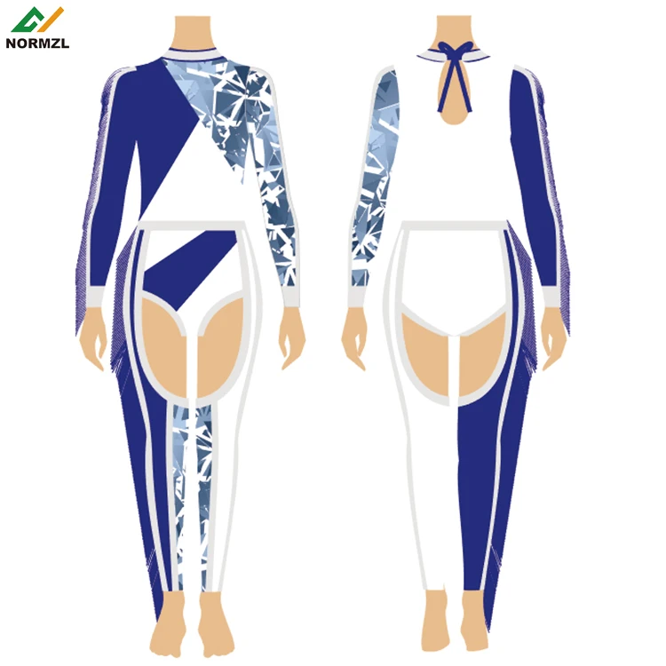 Normzl Custom Majorette Dance Uniform With Fringes Sublimated Print ...