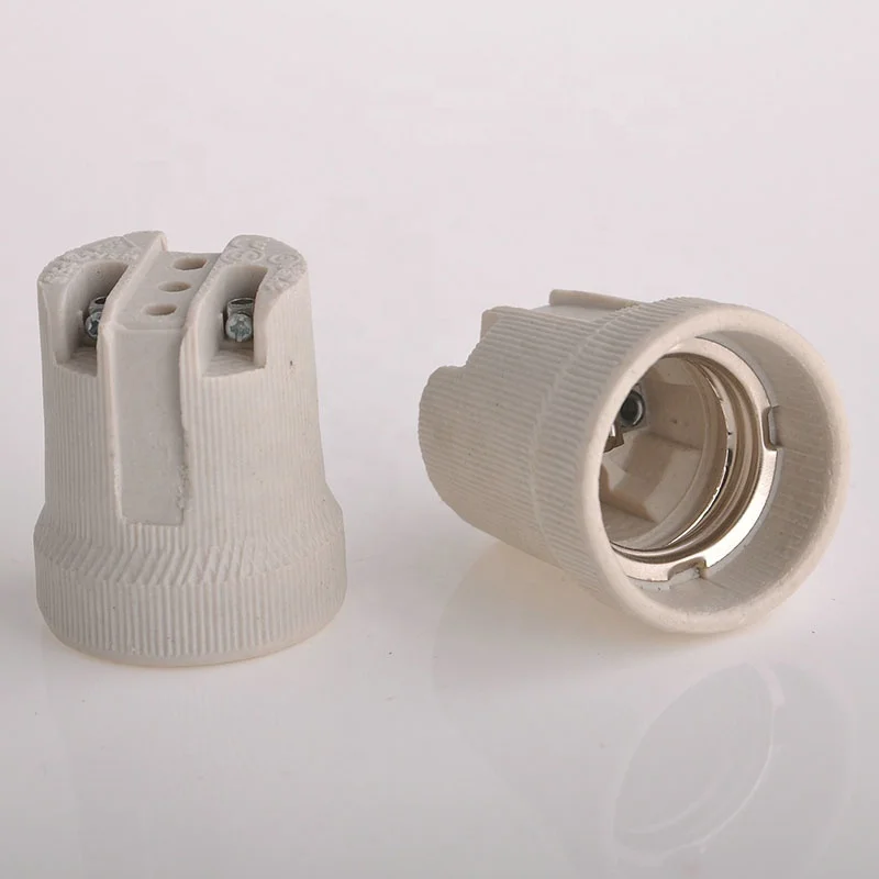 E26 E27 F519 Porcelain Lamp Holder Ceramic Lamp Socket Screw Lamp Base ...