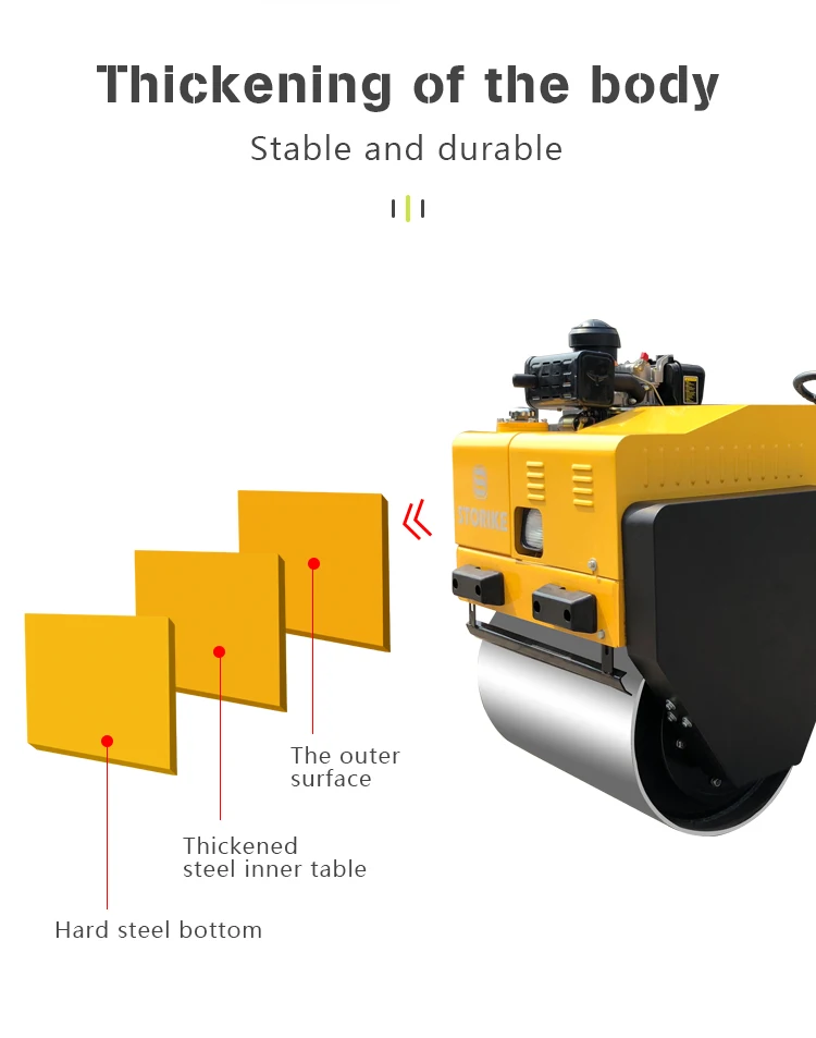 Certified 0.85TON Ride on Road Roller for Construction