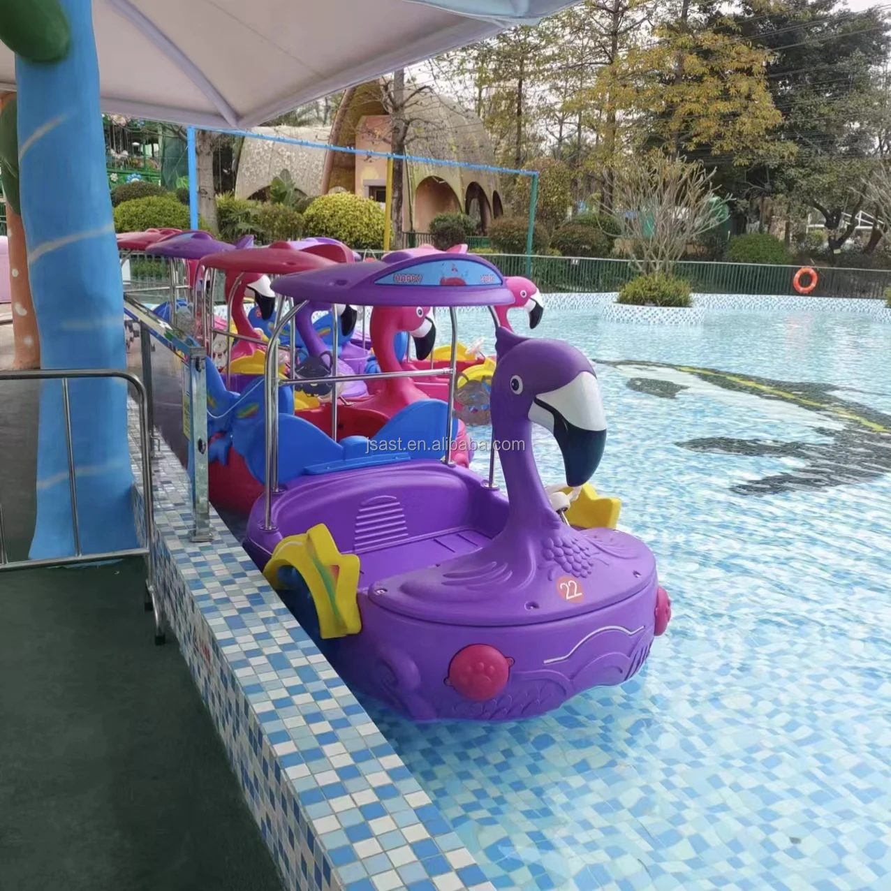 Yellow Duck Swan Boat Cartoon Kids And Adults Water Bumper Boat With ...