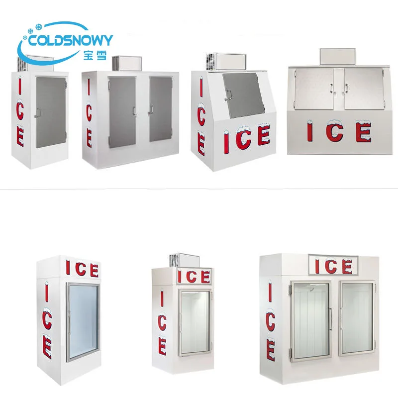 Solid Door Ice Merchandiser Commercial Ice Freezer Storage Bagged Ice ...