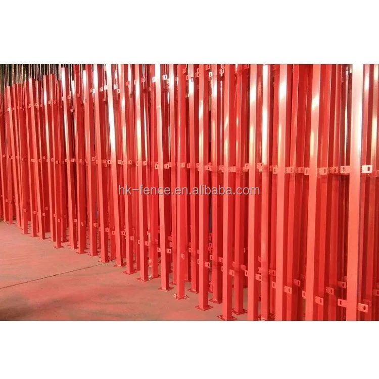 80 Microns Galvanized Metal Square Fence Post 120*60mm*6m Steel Railing ...