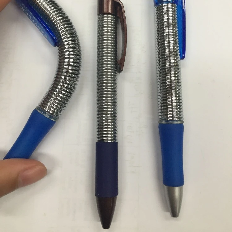 2016 Metal Material Spring Ballpoint Pen Flexional Pens Folding Pen ...