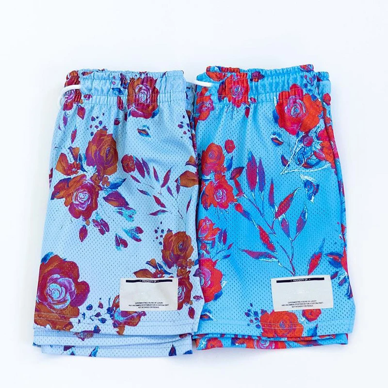 Unisex Wholesale Sublimation Sport Double Layer Mesh Shorts Custom ...