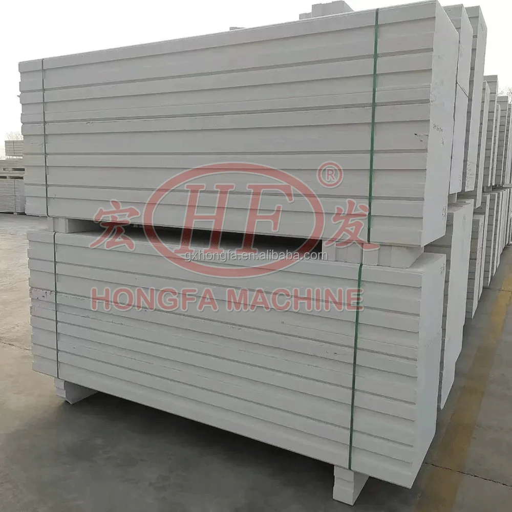 Hongfa AAC Block Bricks Making Machinery ALC Light Weight Wall Panel ...
