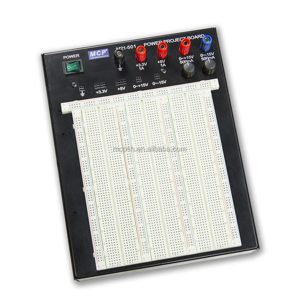 MCP M21-501 Solderless Breadboard Kit for Prototyping, Ideal for PCB ...
