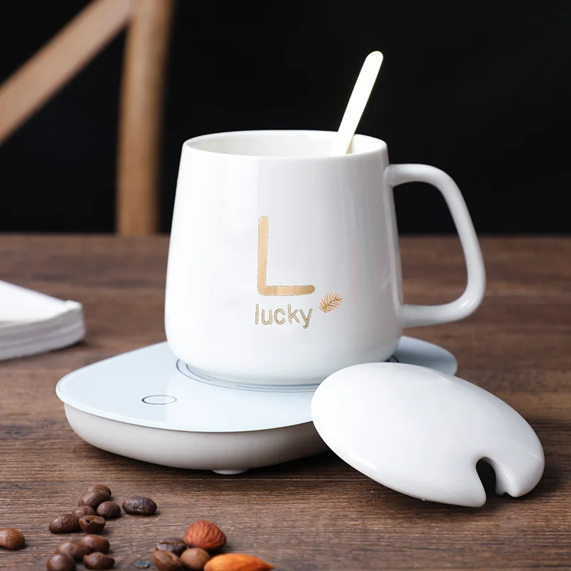 USB Smart Electric Heating Mug Warmer/Cup Heater Office Home Gift Set ...