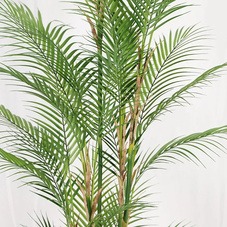 Artificial Palm Plants Garden Landscaping Potted Plants Plastic Leaves ...