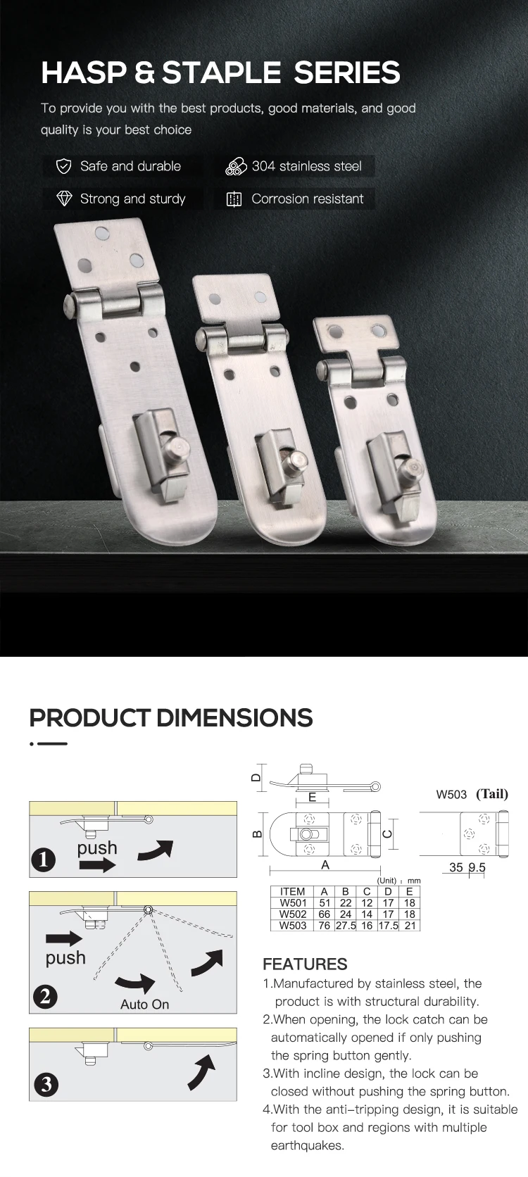 Industrial Product Stainless Steel Hinge Heavy Duty Cast Locker Swivel ...