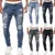 Fashion Hip Hop Streetwear Skinny Ripped Damage Trousers Scratch ...