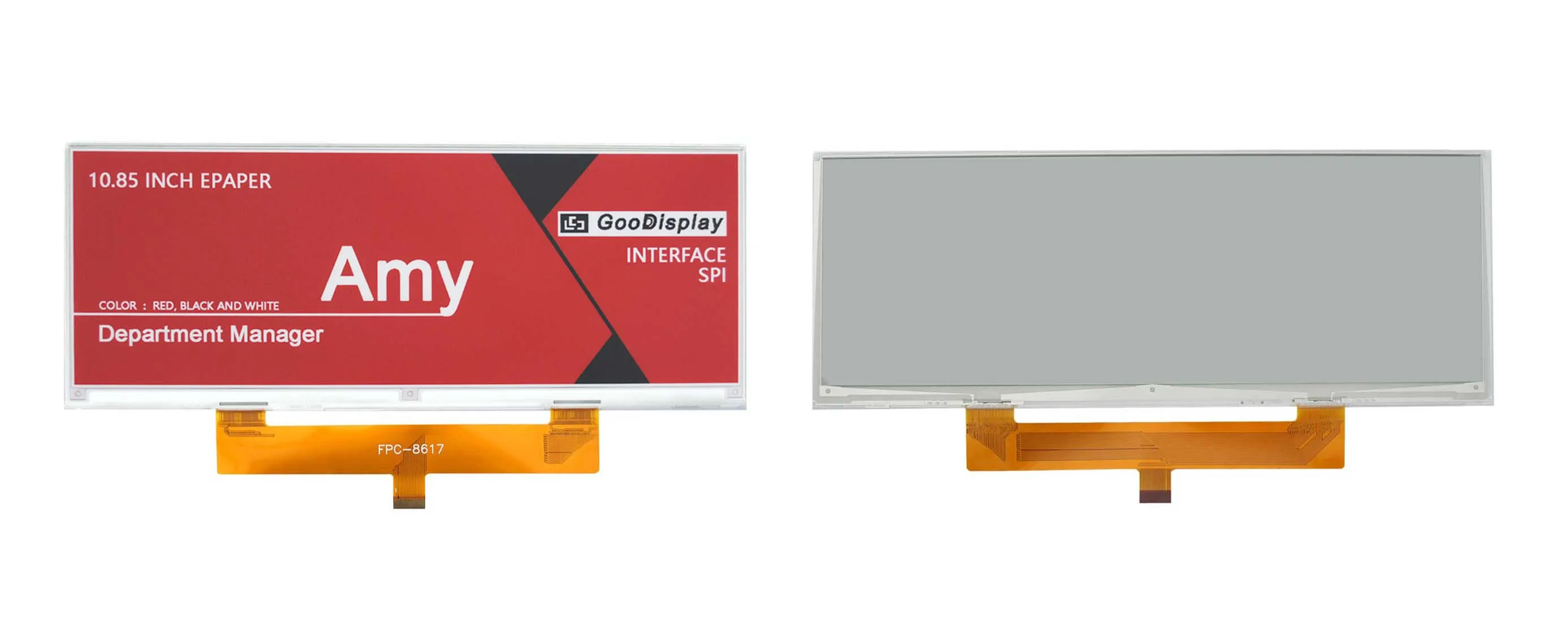 10.85-inch EPD Screen by Good Display - Black, White, Red